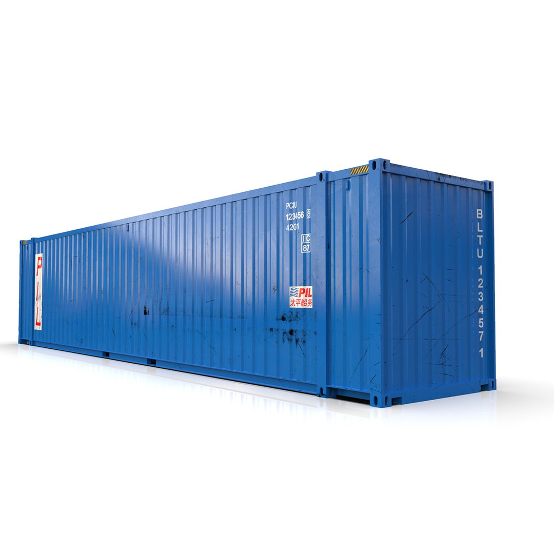 3D 45 Feet Pil Shipping Container Model - TurboSquid 1268266