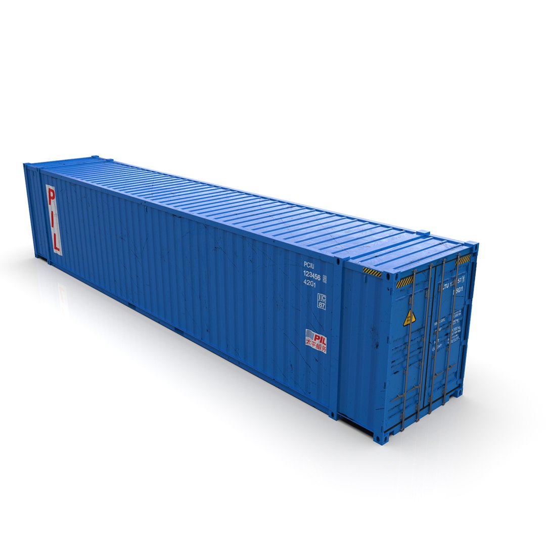 3D 45 Feet Pil Shipping Container Model - TurboSquid 1268266