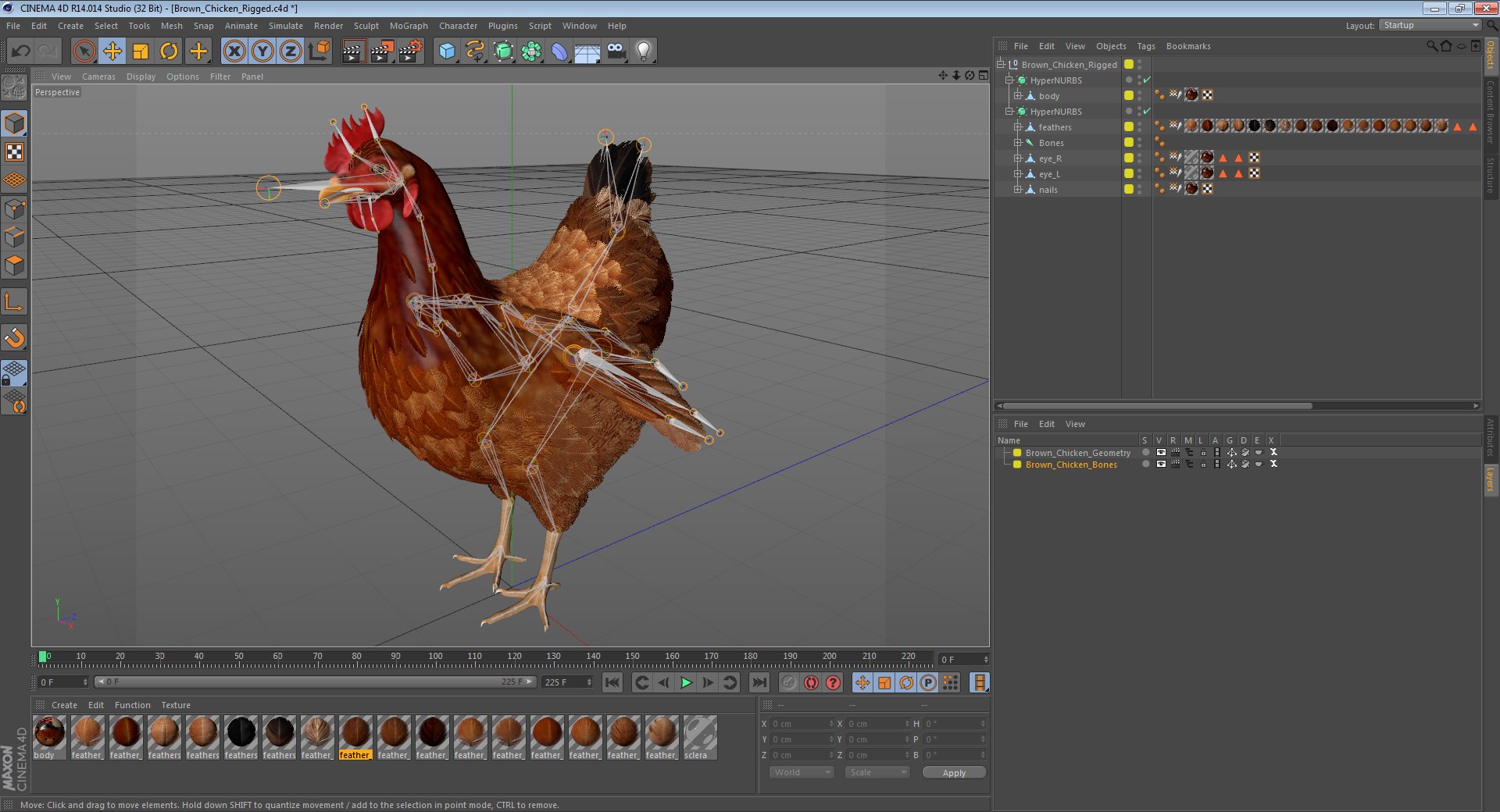 3D Rigged Chicken With Rollaway Nest Box Collection For Cinema 4D ...