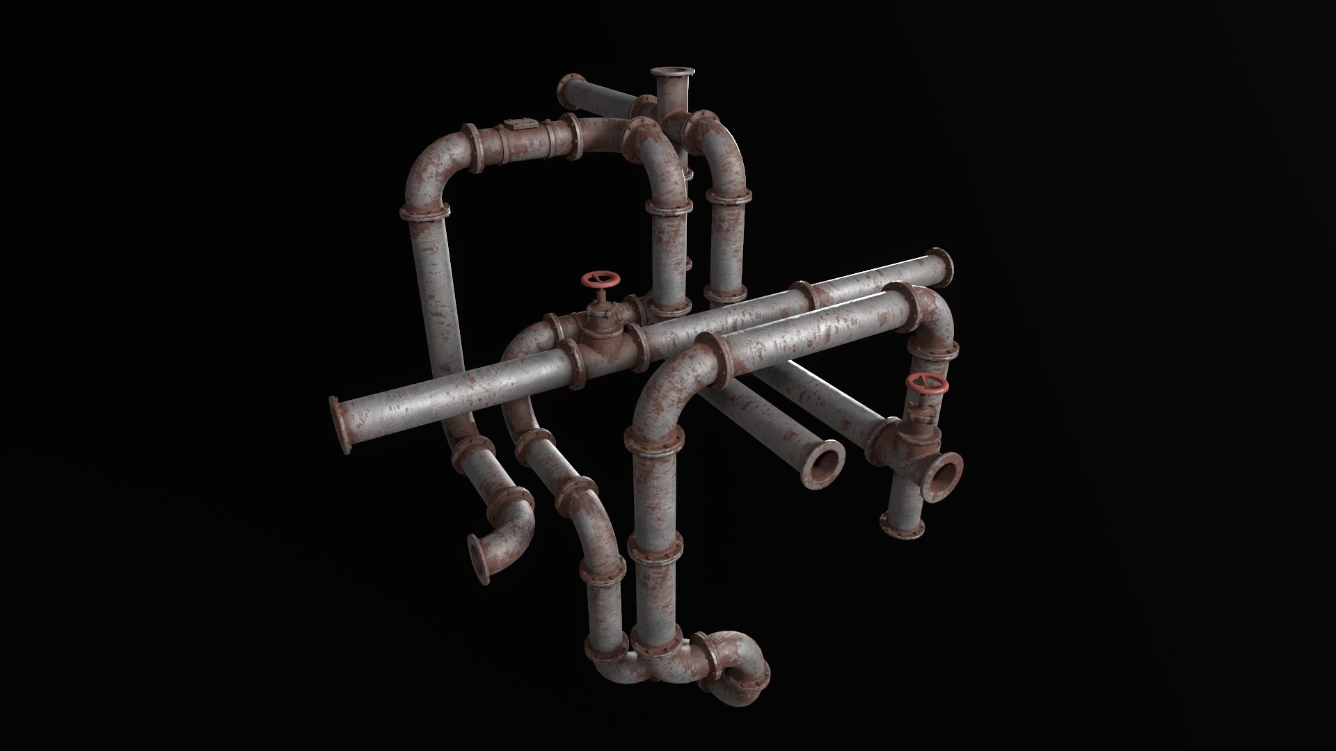 Modular pipes connectable 3D model - TurboSquid 1986134