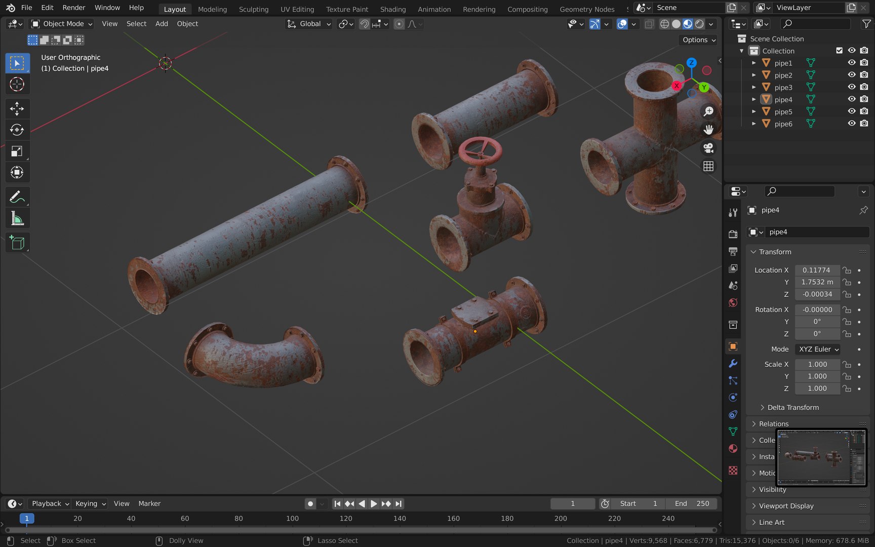 Modular pipes connectable 3D model - TurboSquid 1986134