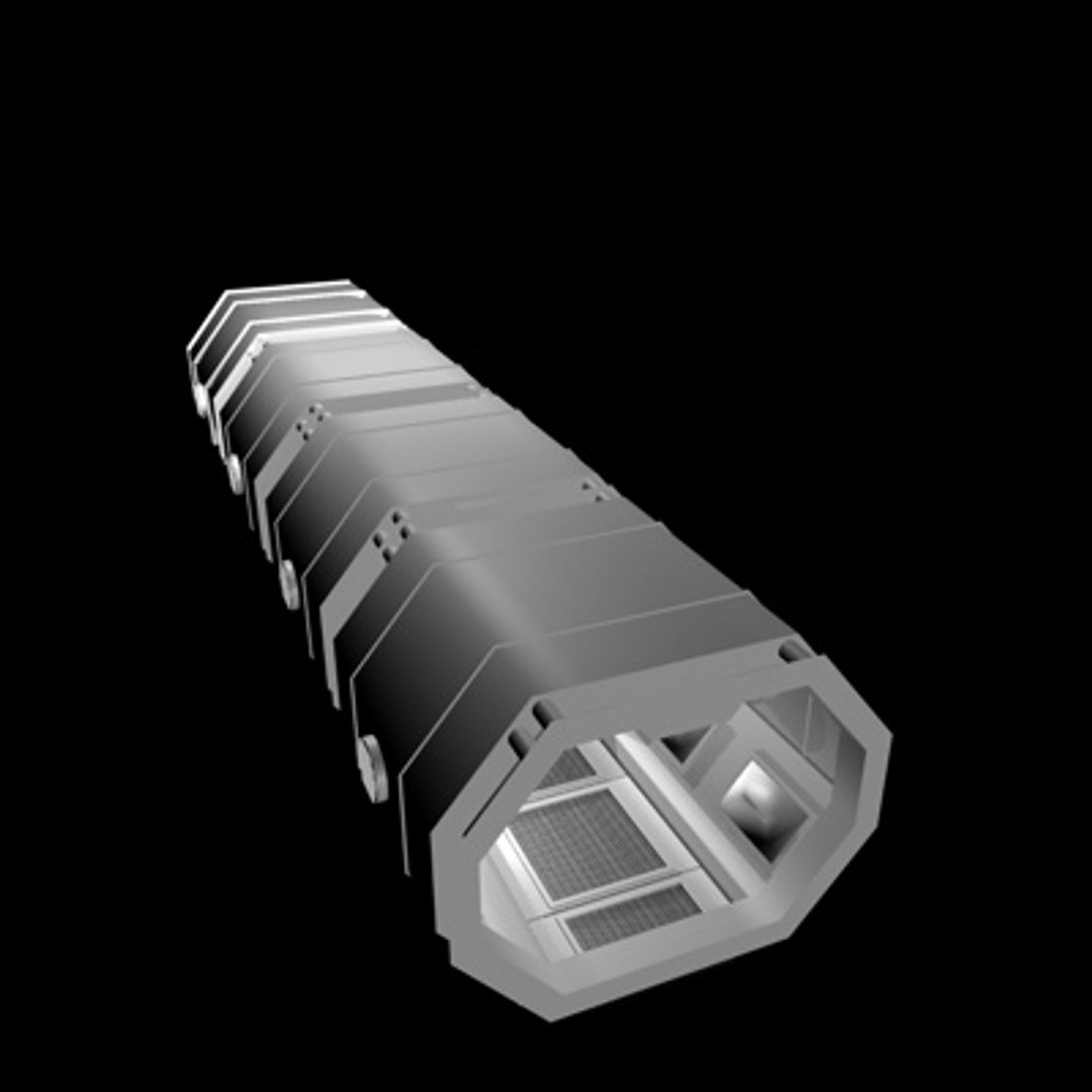 3d Science Fiction Corridor Passage