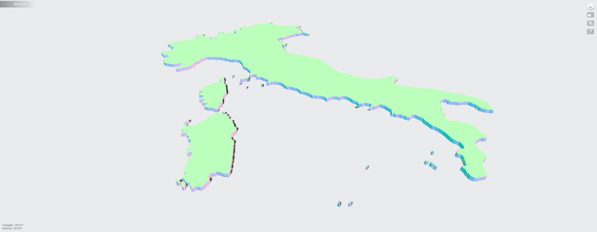 Italy 3D Map 3D - TurboSquid 2368025