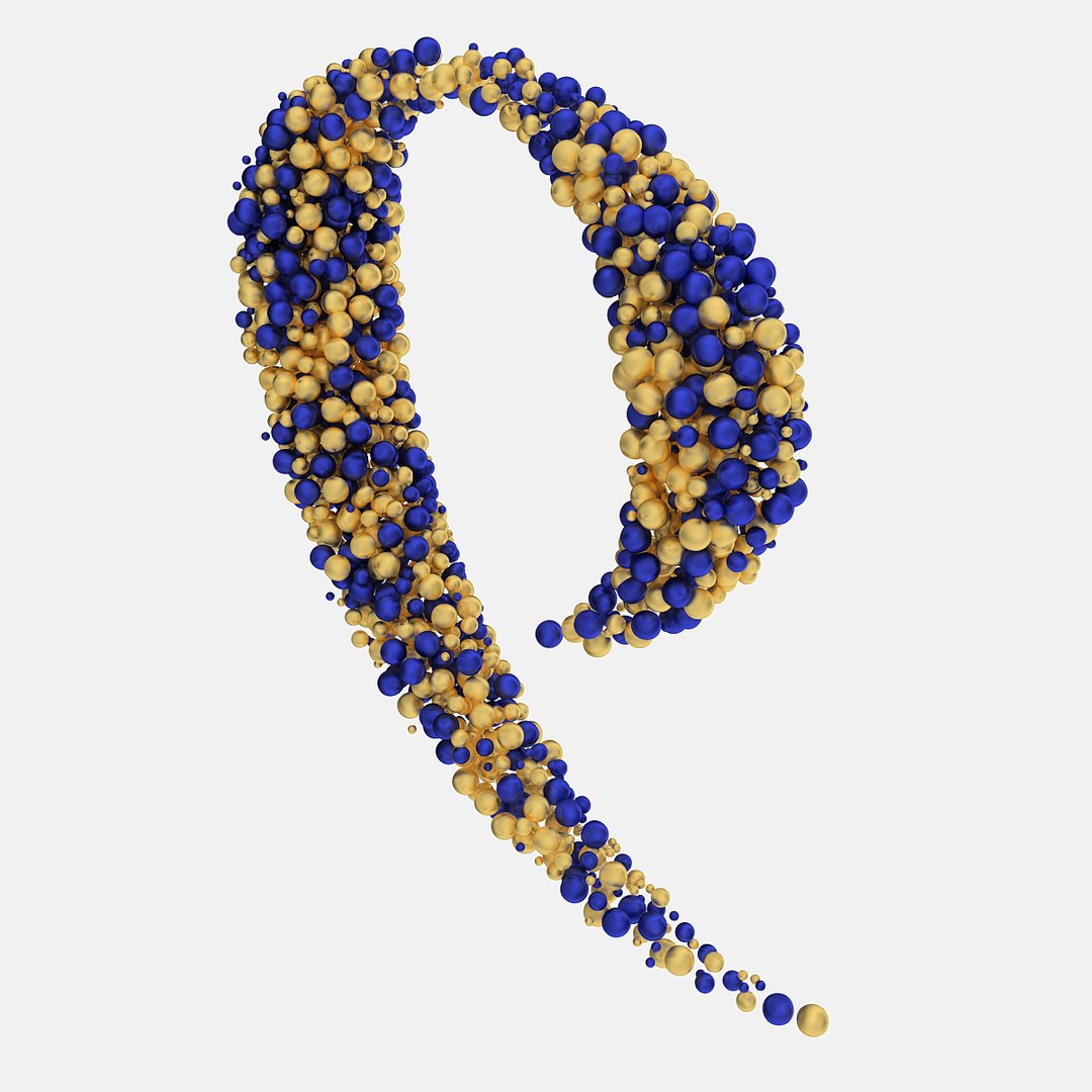 Calligraphic digit 9 number 3D - TurboSquid 1396168