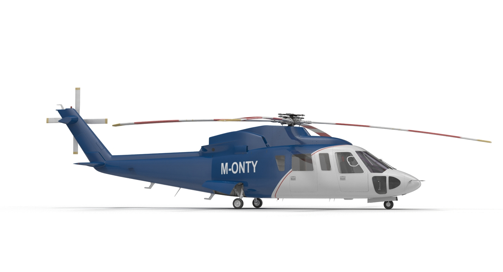 3d Sikorsky S76 Rigged Model