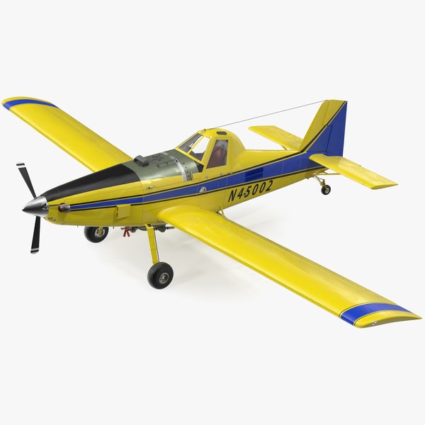 modelo 3d Avión agrícola Air Tractor AT 502B Yellow Rigged para Maya ...