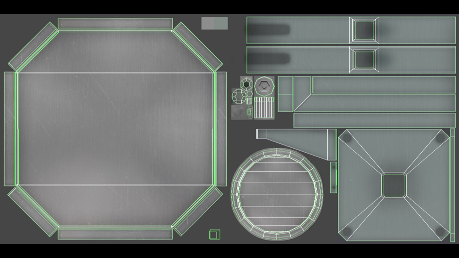 Prison Cafeteria Table 3D - TurboSquid 1299092
