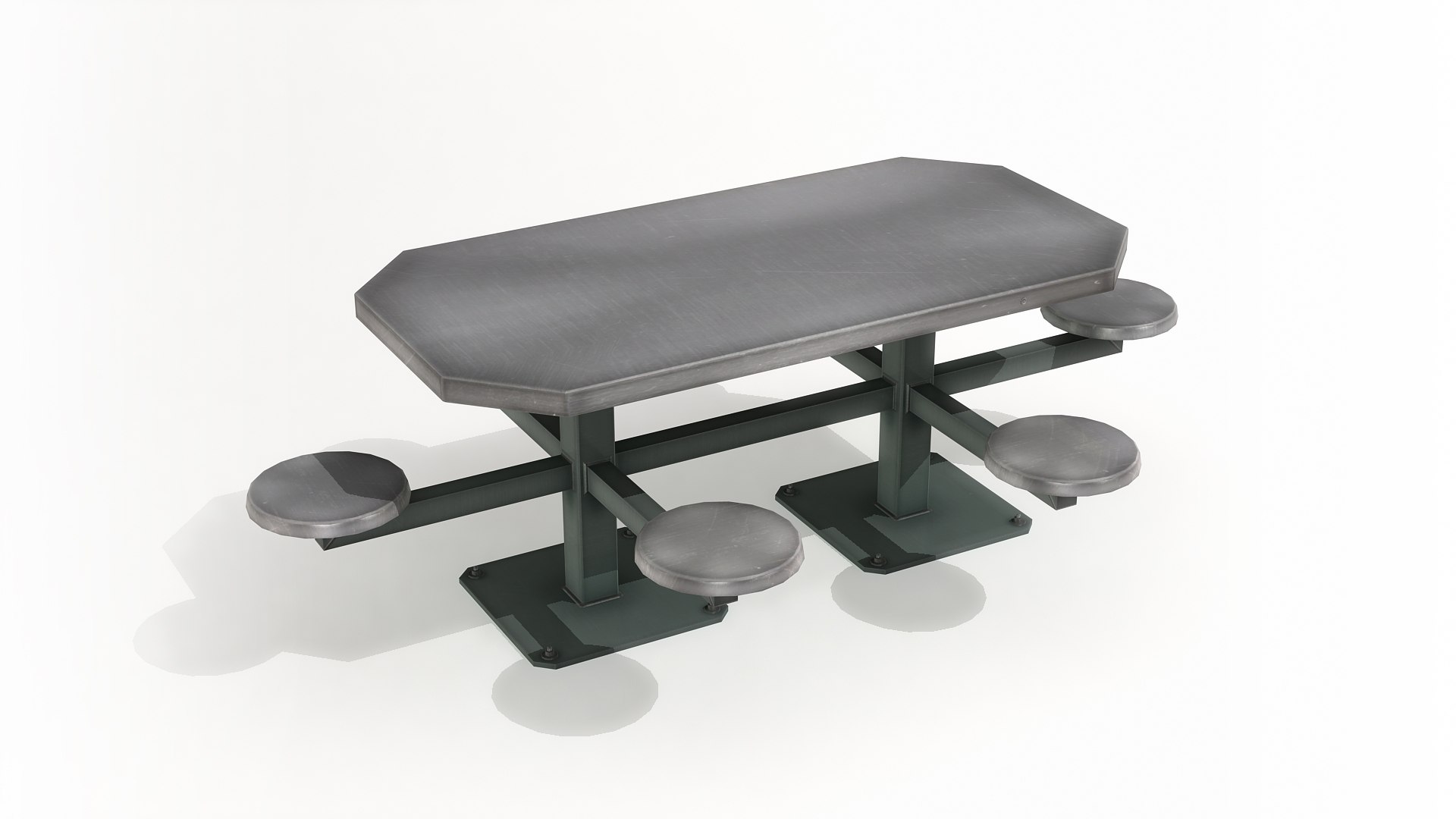 Prison Cafeteria Table 3D - TurboSquid 1299092