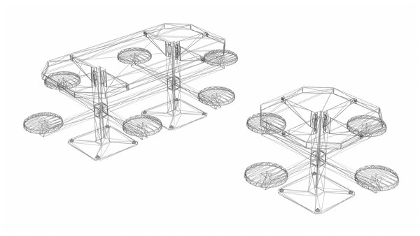 Prison cafeteria table 3D - TurboSquid 1299092