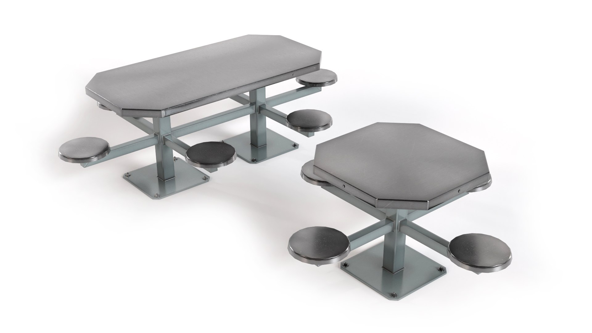 Prison Cafeteria Table 3D - TurboSquid 1299092