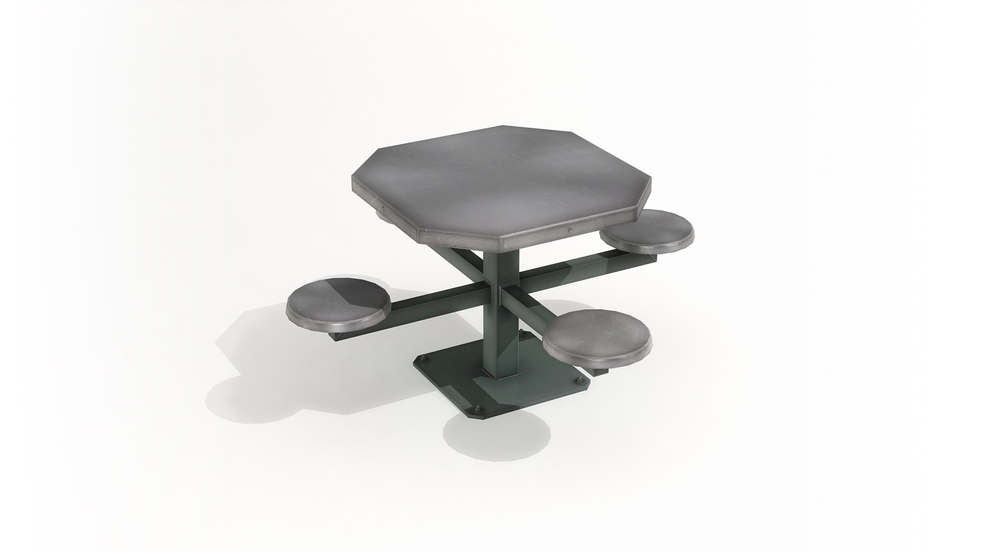 Prison Cafeteria Table 3D - TurboSquid 1299092