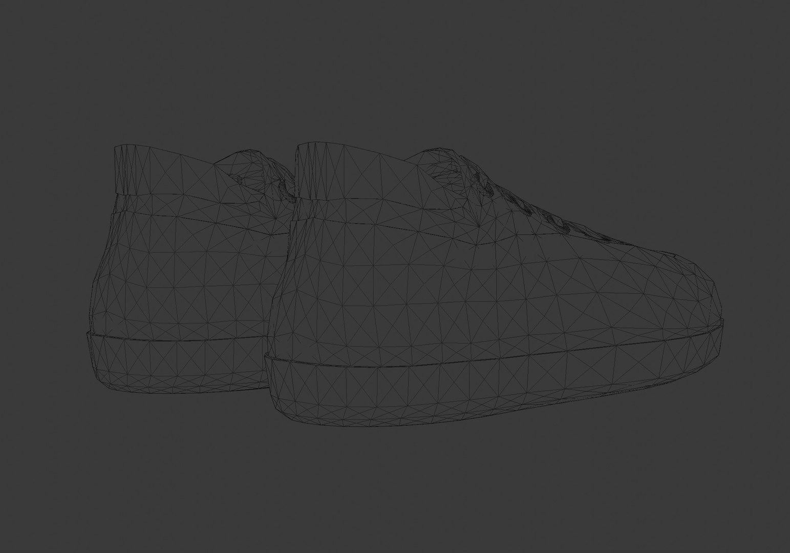 Black Basic Shoes 3D Model - TurboSquid 1906238