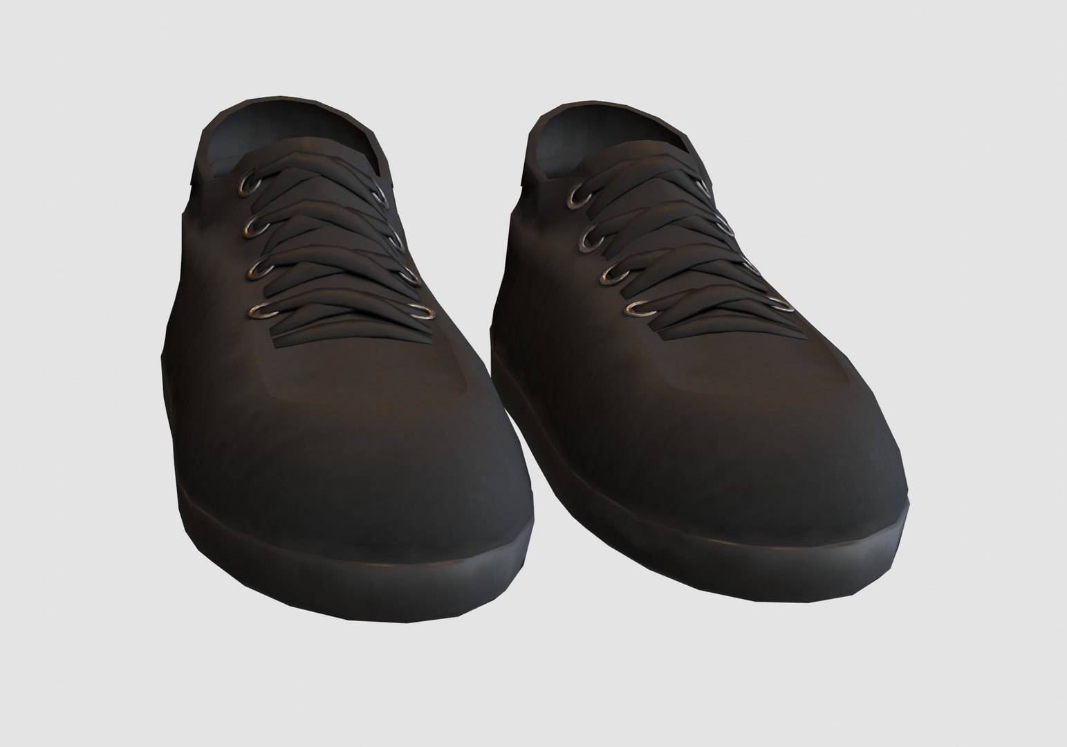 Black Basic Shoes 3D Model - TurboSquid 1906238