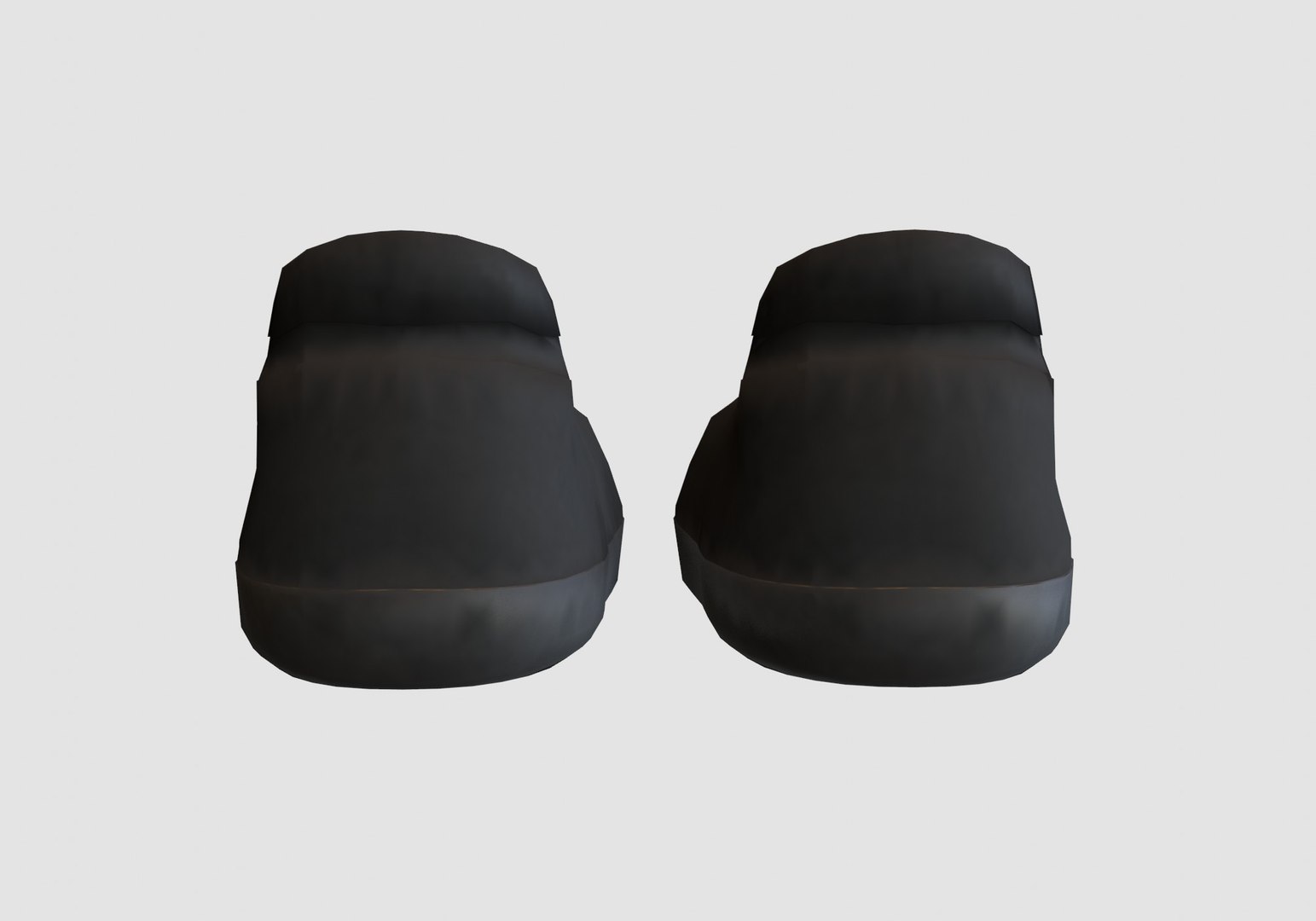Black Basic Shoes 3D Model - TurboSquid 1906238