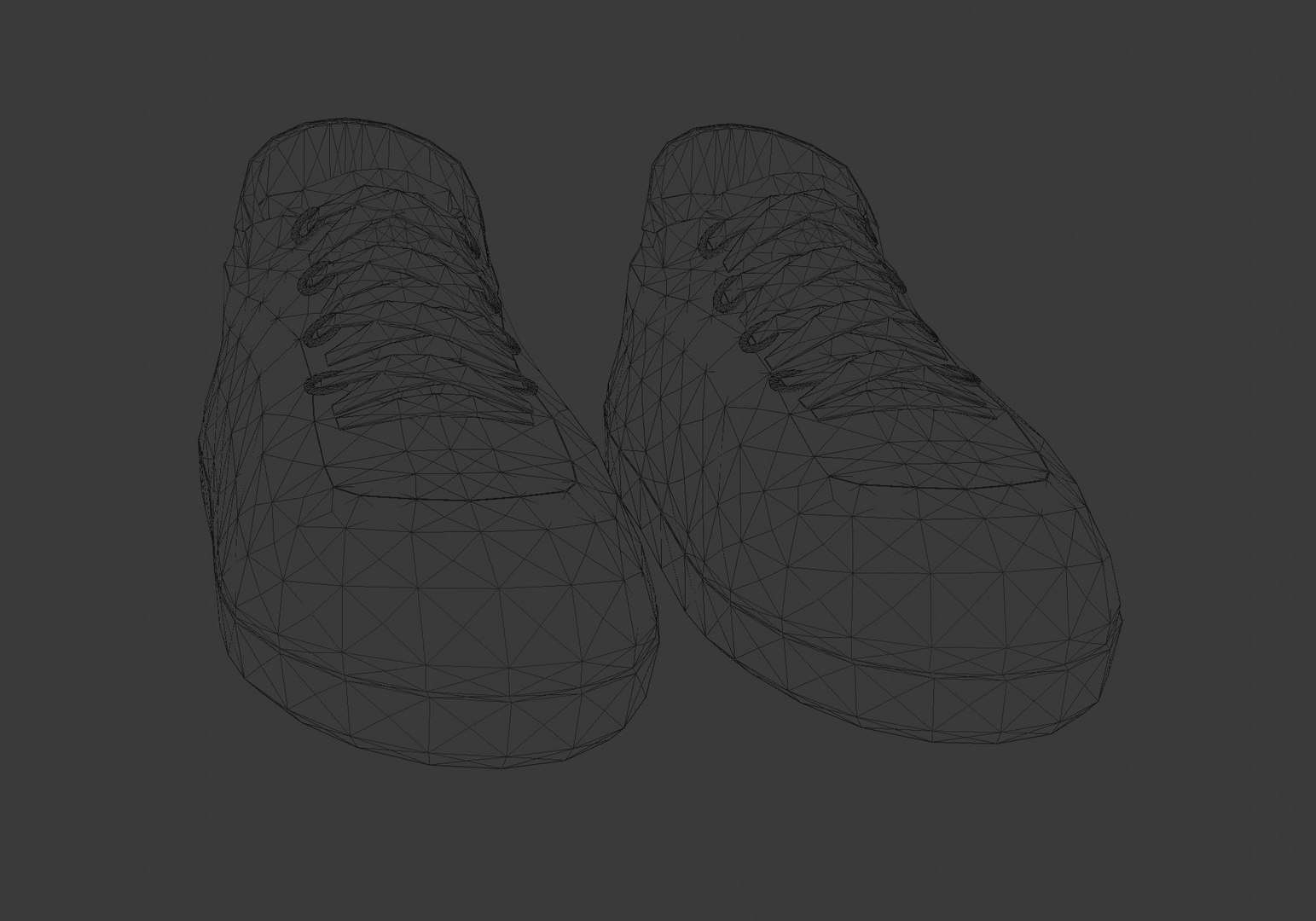 Black Basic Shoes 3D Model - TurboSquid 1906238
