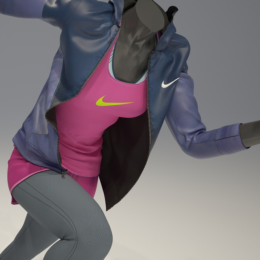 3D Woman Mannequin Nike Pack Model - TurboSquid 1221172