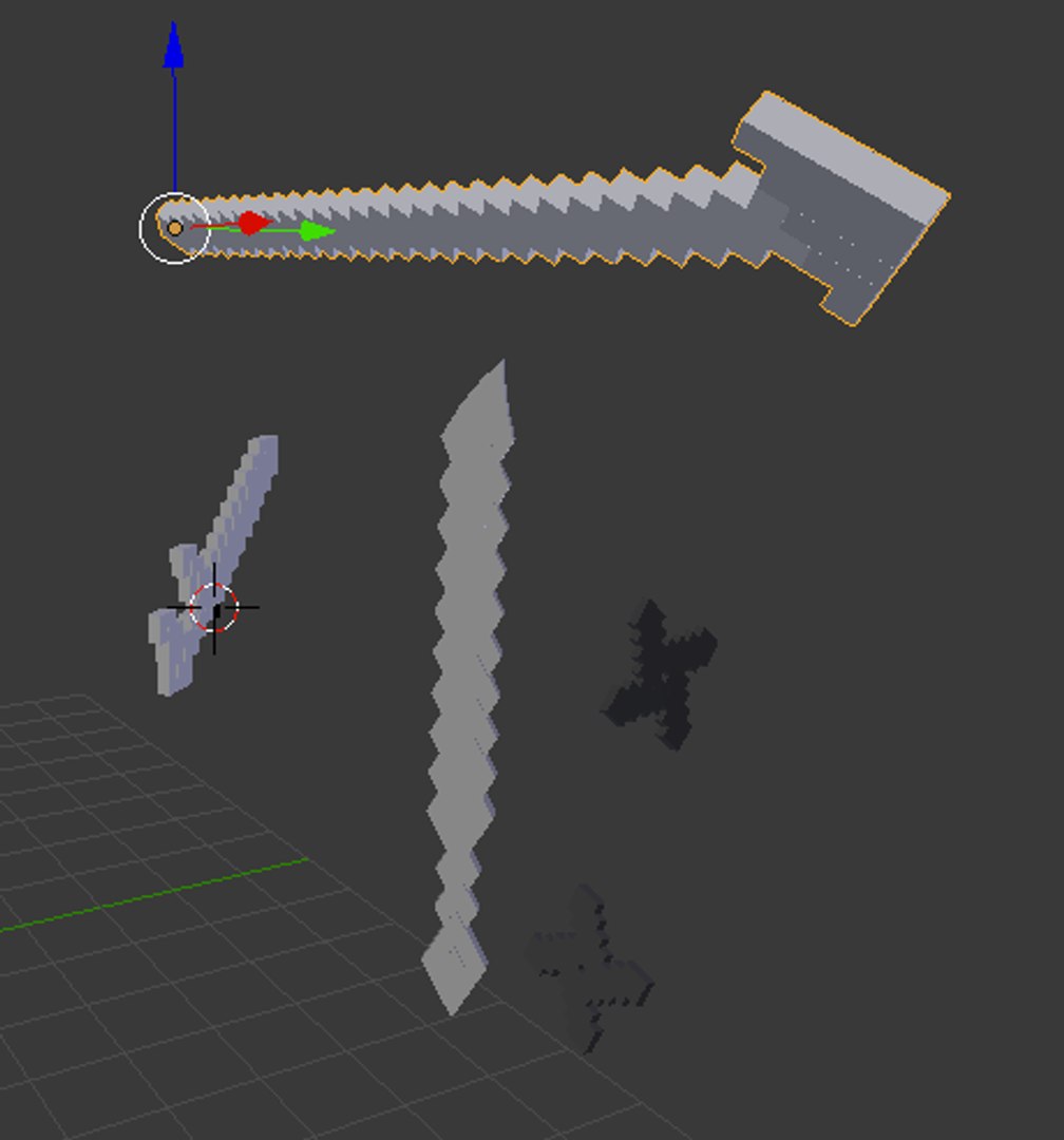 Minecraft Spartan Ninja Weapons Blend Free