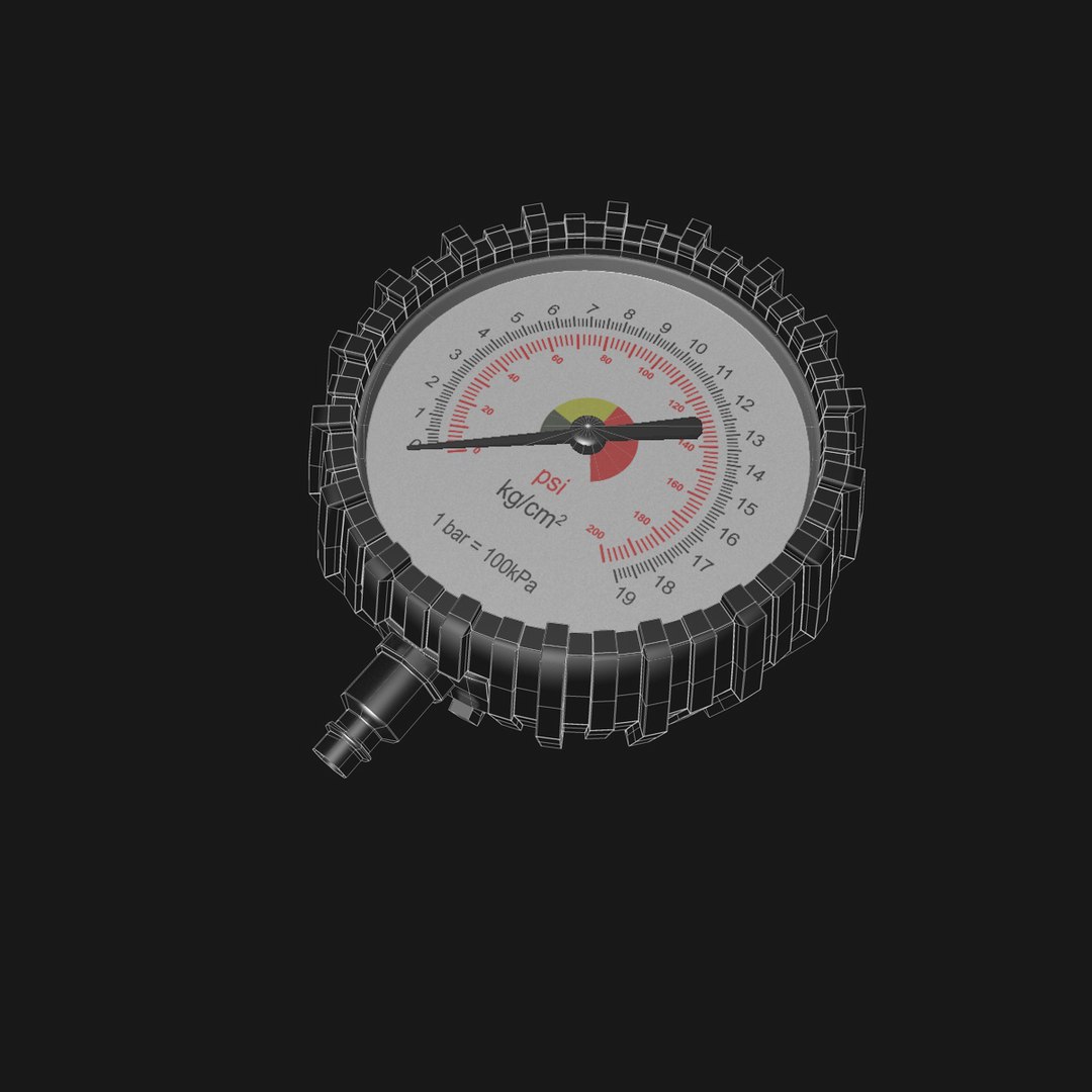 Manometer Manually 3d C4d