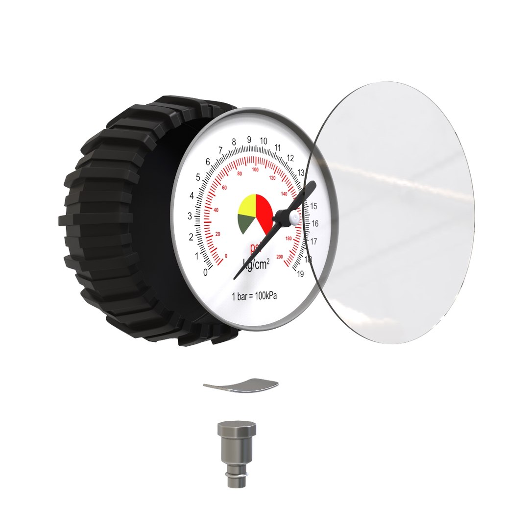 Manometer Manually 3d C4d