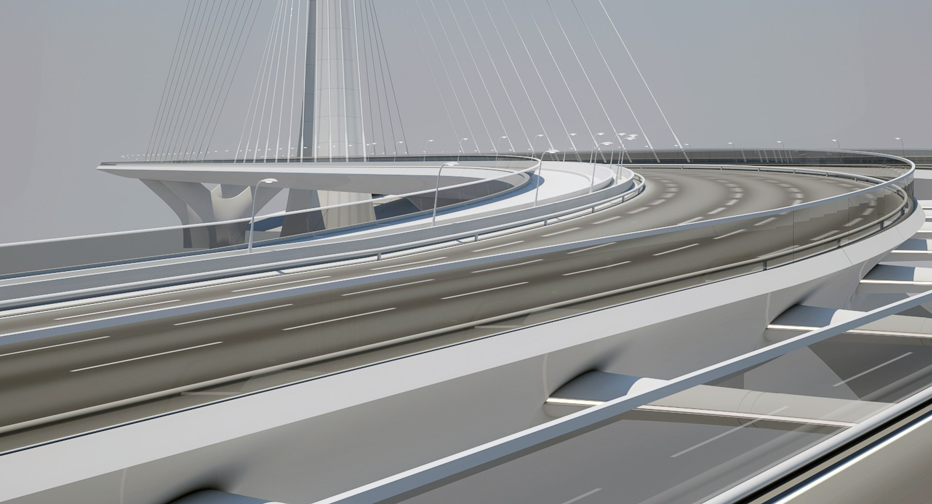 3D Modern Bridge Architecture Model - TurboSquid 1171820