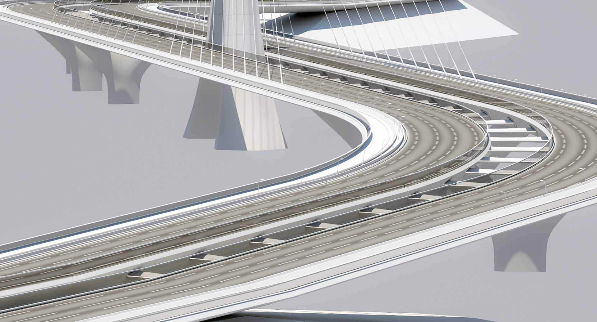 3D Modern Bridge Architecture Model - TurboSquid 1171820