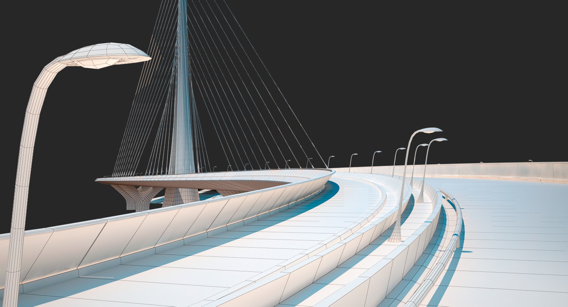 3D Modern Bridge Architecture Model - TurboSquid 1171820
