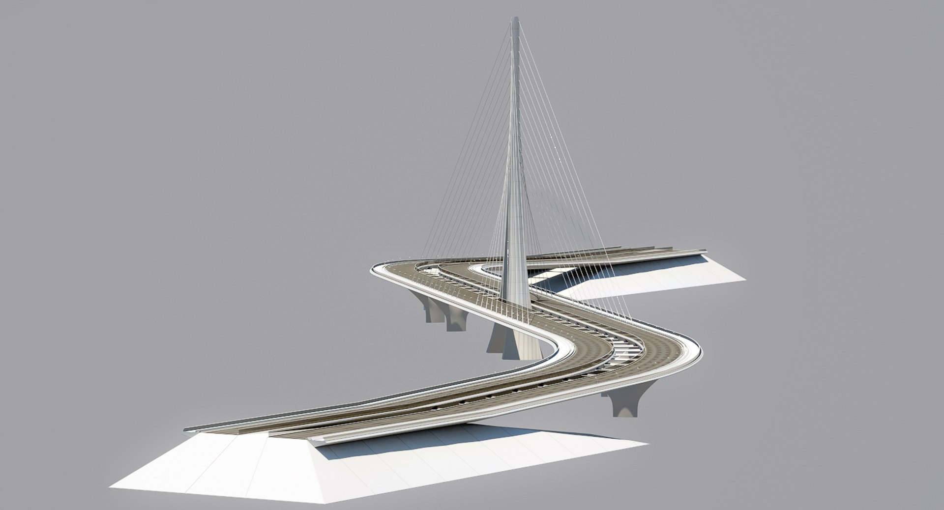 3D Modern Bridge Architecture Model - TurboSquid 1171820