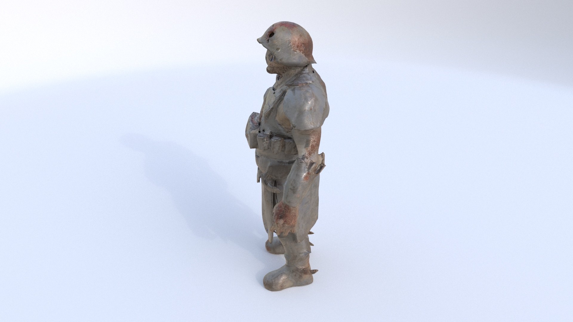 Armored Zombie Model - TurboSquid 2334591