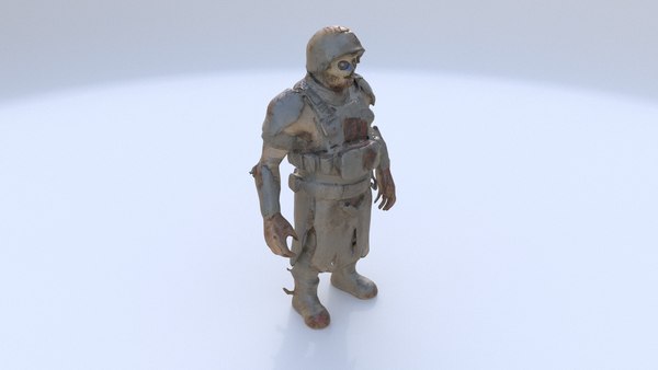 modelo 3d Zombie blindado - TurboSquid 2334591