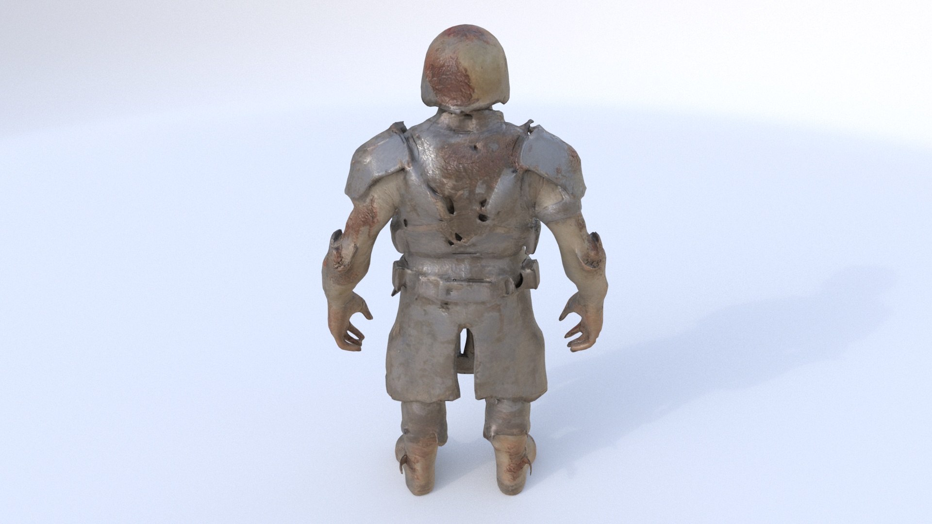Armored Zombie Model - TurboSquid 2334591