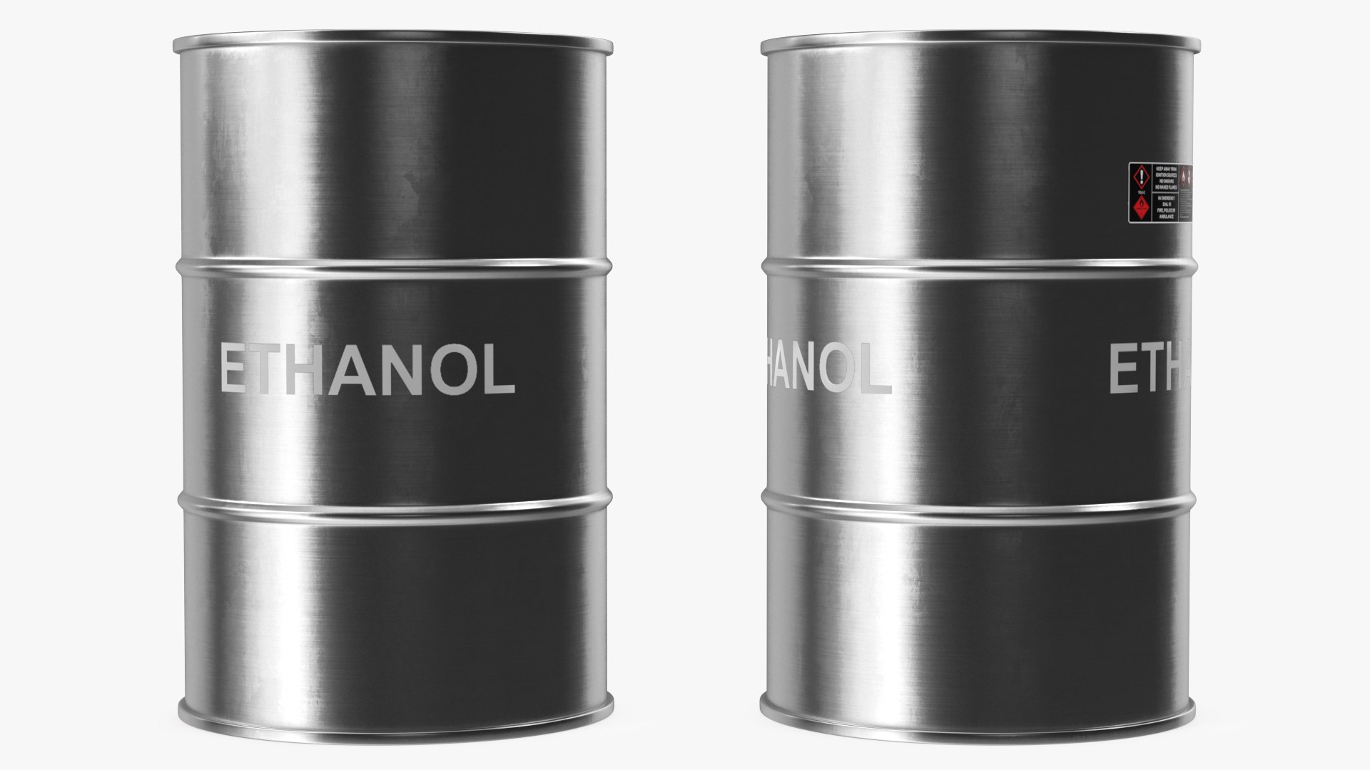 3D Ethanol Metal Barrel - TurboSquid 1702736