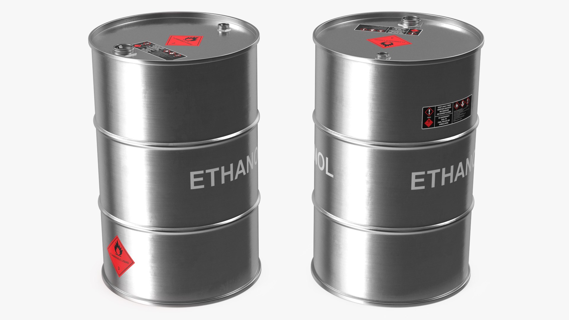 3D Ethanol Metal Barrel - TurboSquid 1702736