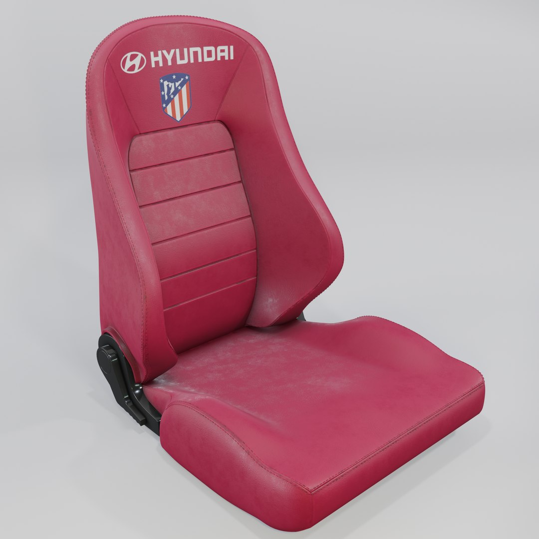 3D Atletico Madrid Football Stadium Coaching Seat Model - TurboSquid ...