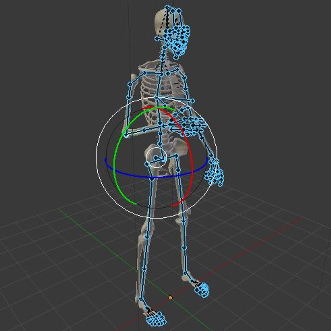 3D Dark Human Skeleton Rigged - TurboSquid 1433612