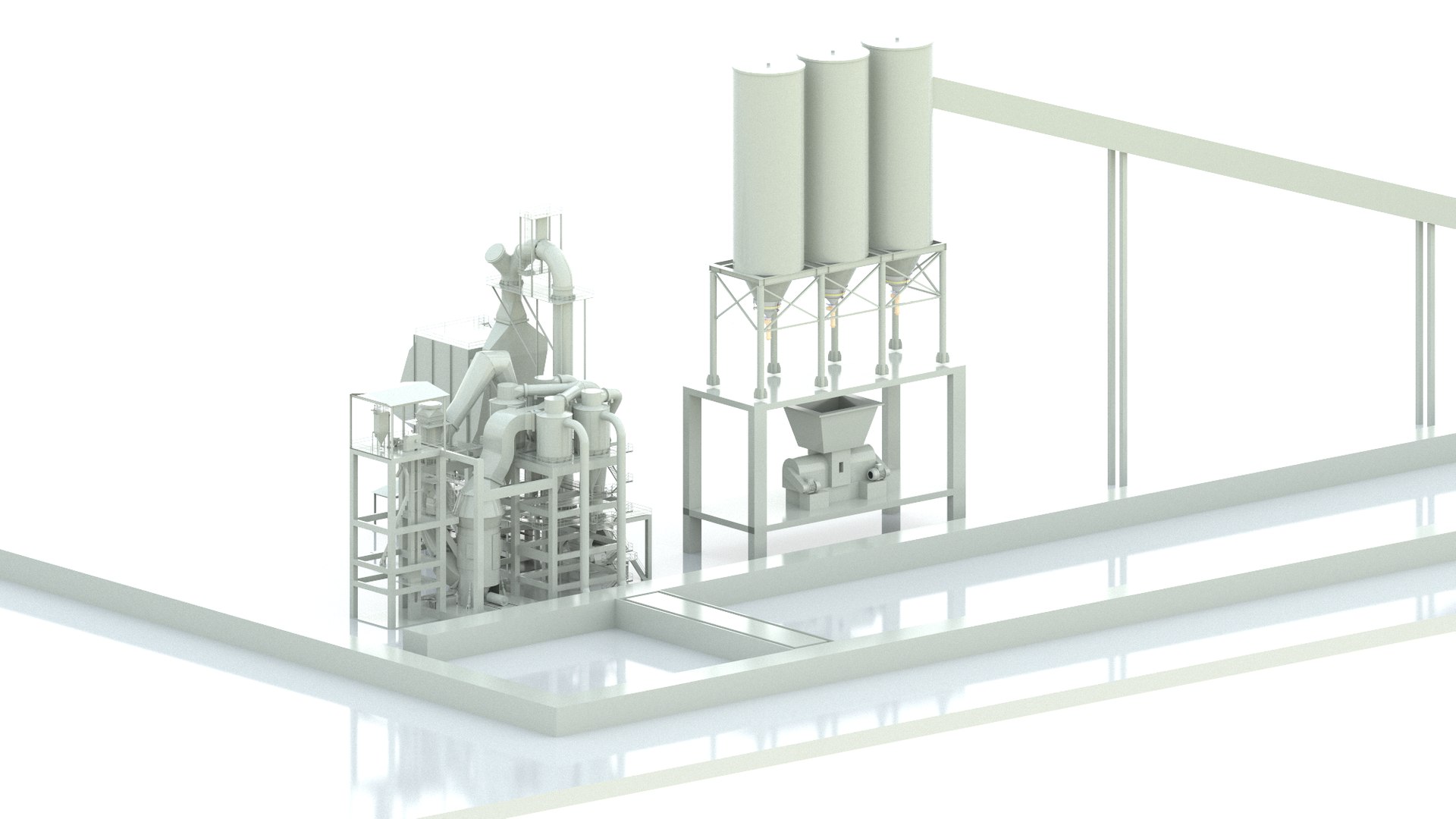 3D Model Cement Plant 3D Model - TurboSquid 1914474