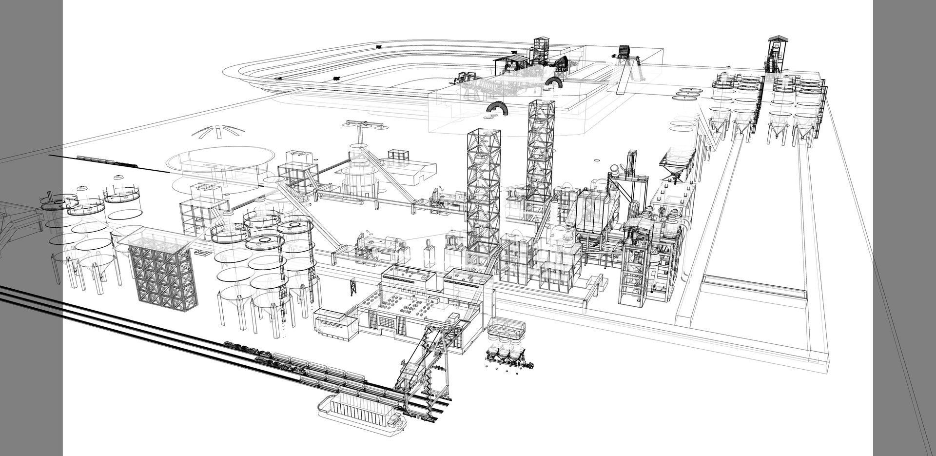3D Model Cement Plant 3D Model - TurboSquid 1914474