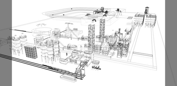 3D model Cement Plant 3D model - TurboSquid 1914474