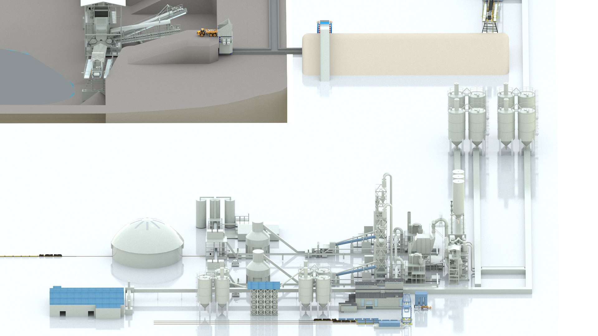 3D Model Cement Plant 3D Model - TurboSquid 1914474