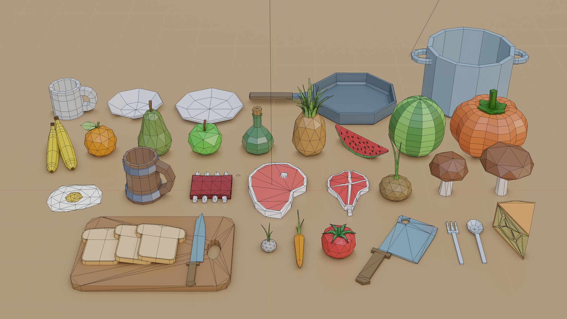 3D Pack Food - TurboSquid 1481737