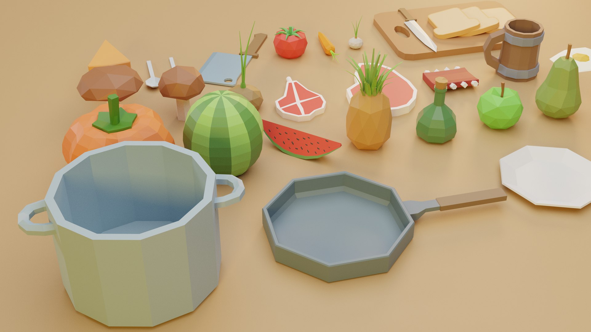 3D Pack Food - TurboSquid 1481737