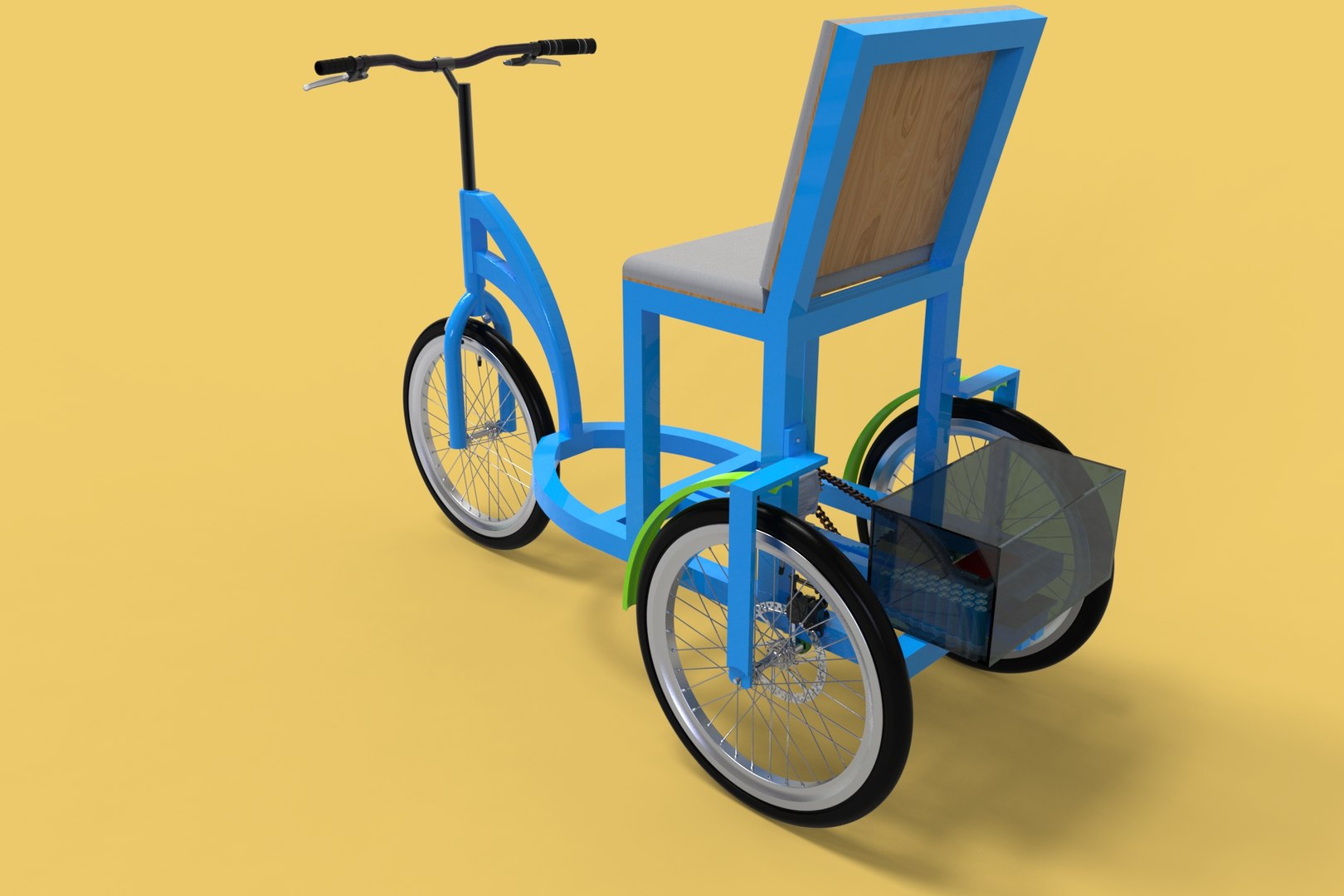 3D ELECTRIC TRICYCLE TRIKE 3 WHEEL BIKE BICYCLE FOR DISABLED EV - TurboSquid 2301472