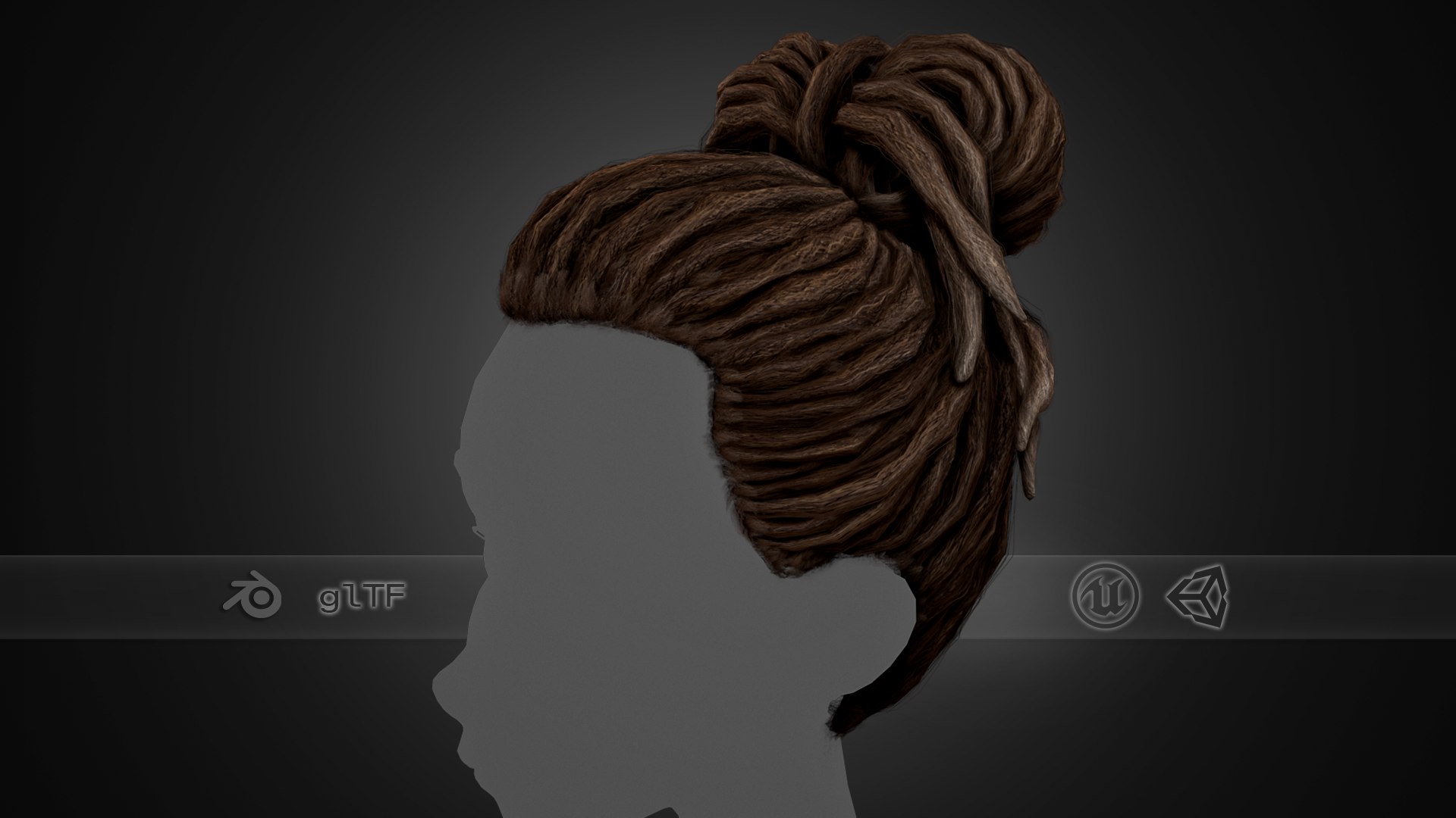 3D Model Male Hair Cards Style 8 - Dreadlocks 1 - TurboSquid 1983487