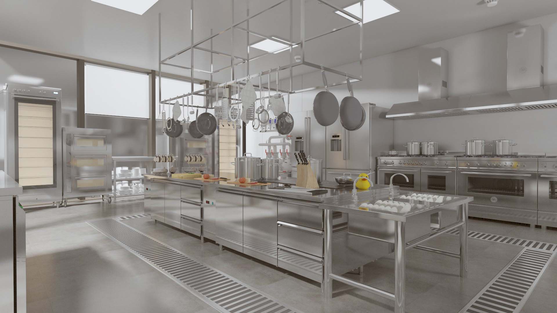 3D Commercial kitchen 1 - TurboSquid 2158448