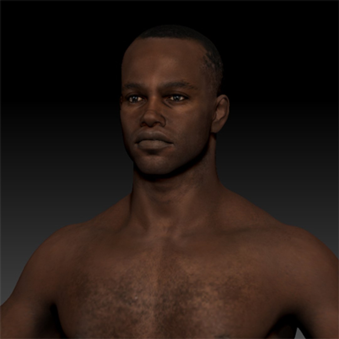 3d Model Black Man
