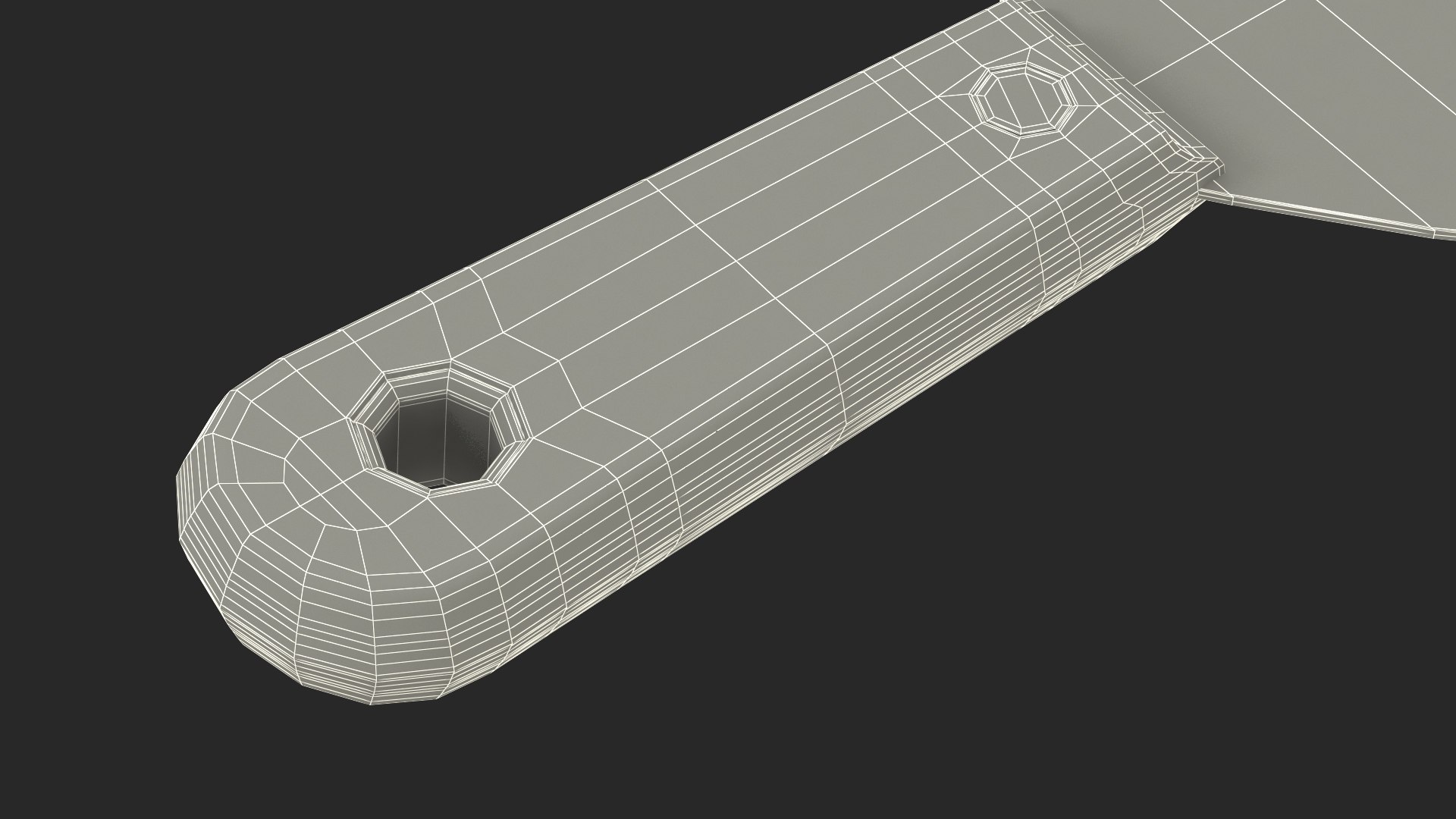 Scraper 6 Inch Black Handle 3D Model - TurboSquid 1943616