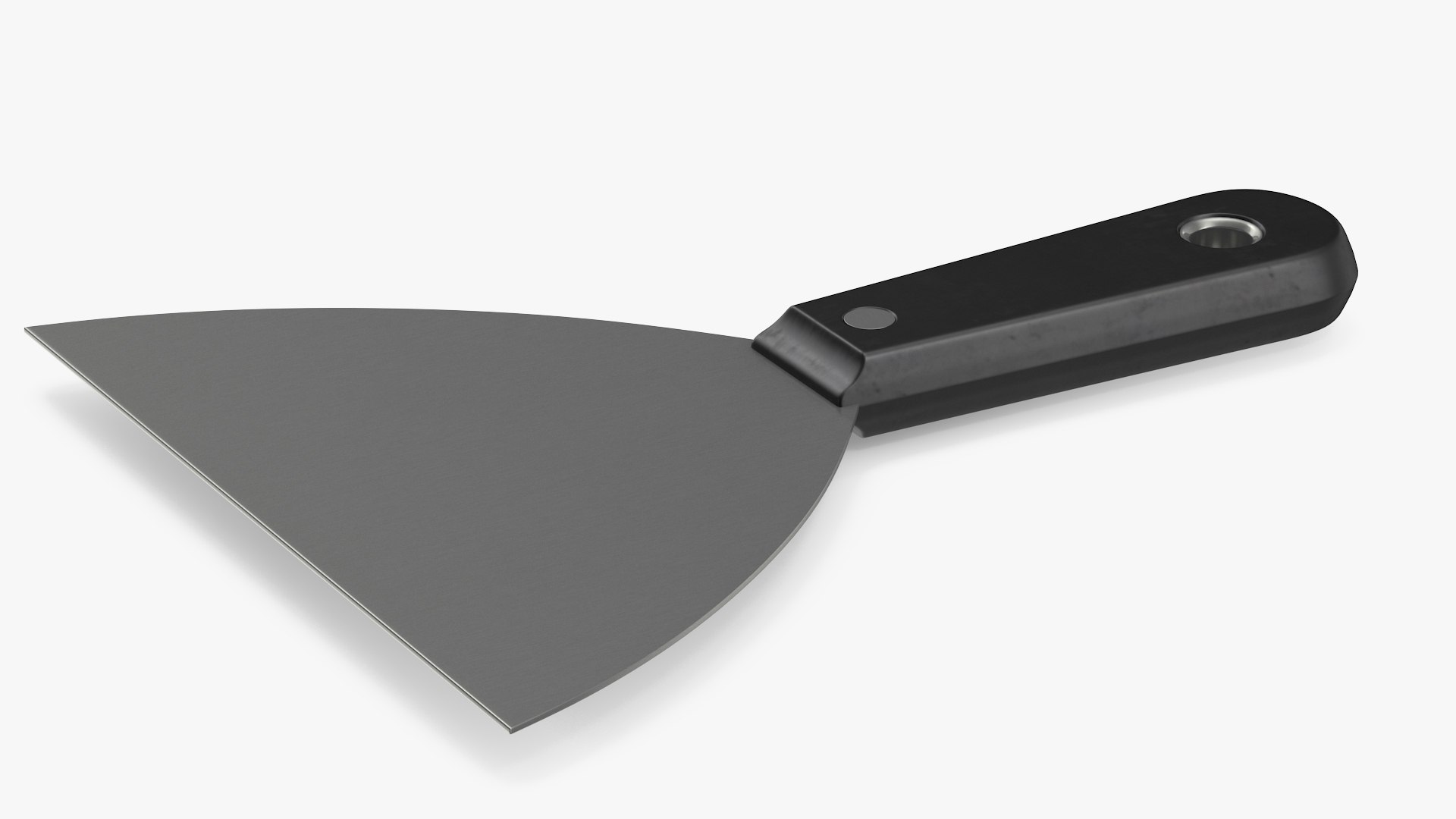 Scraper 6 Inch Black Handle 3D Model - TurboSquid 1943616