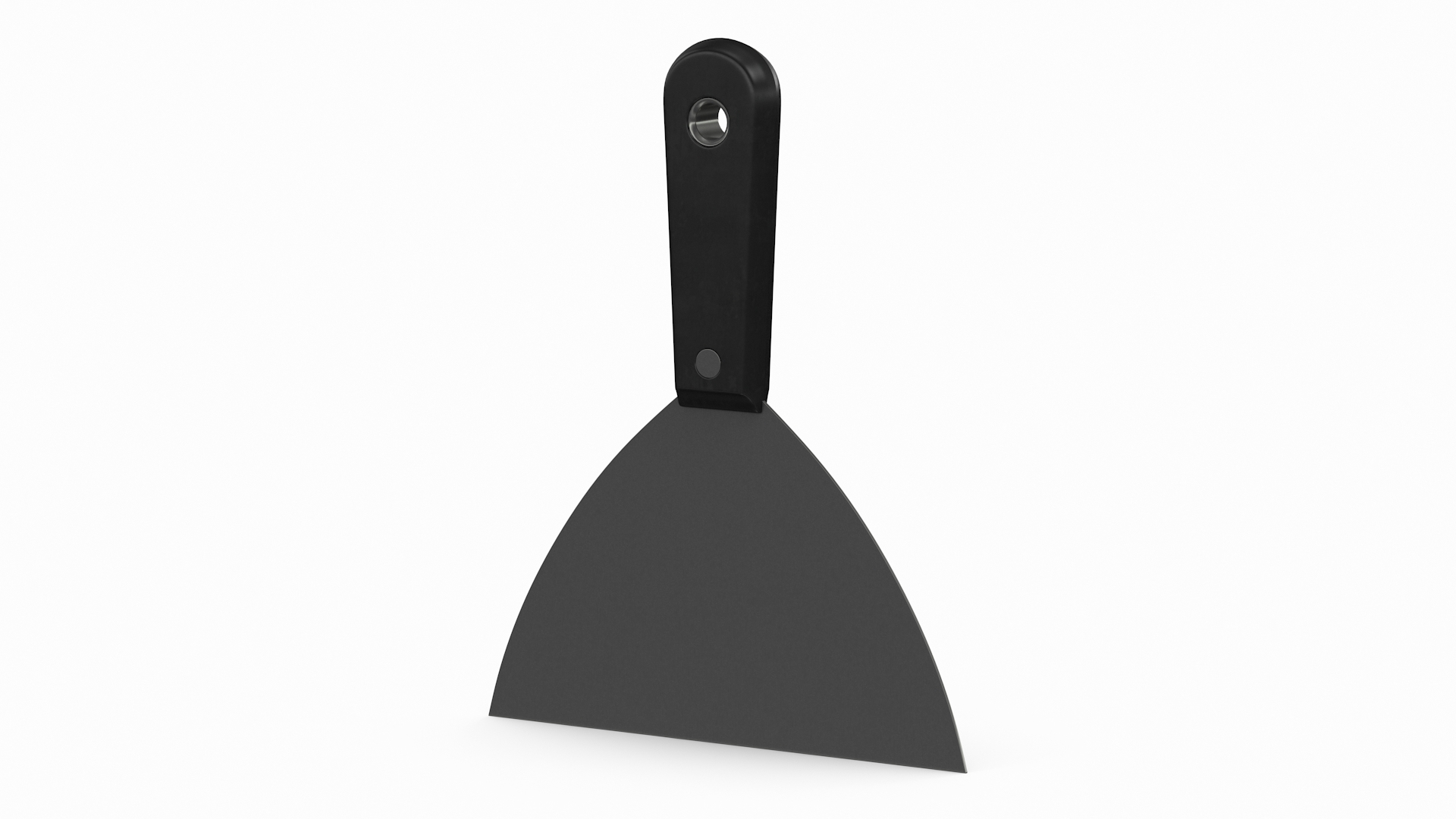 Scraper 6 Inch Black Handle 3D Model - TurboSquid 1943616