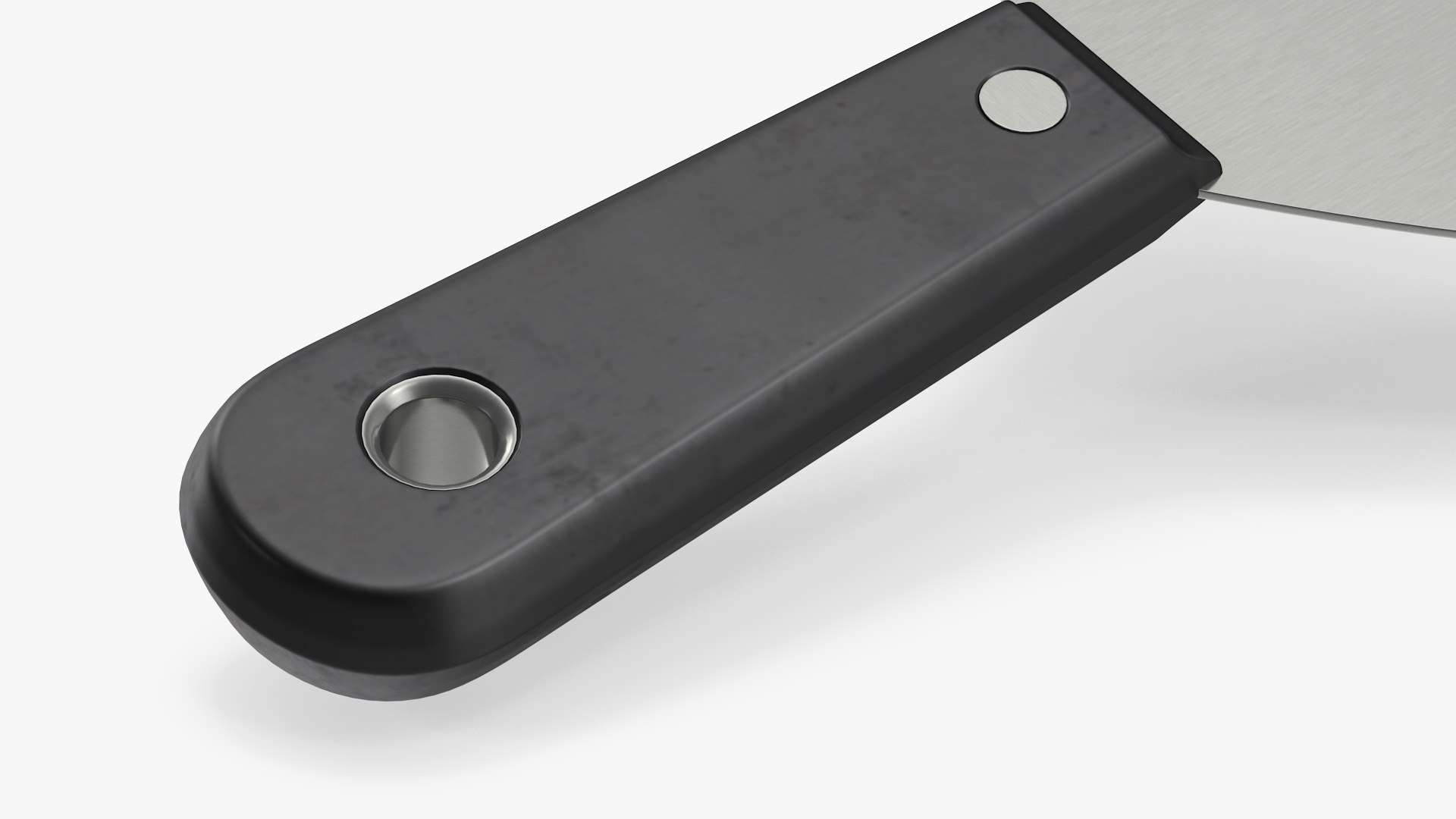 Scraper 6 Inch Black Handle 3D Model - TurboSquid 1943616