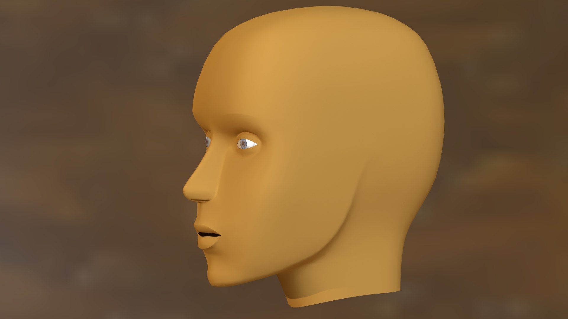 Female Head With Eyes 3D Model - TurboSquid 2048726
