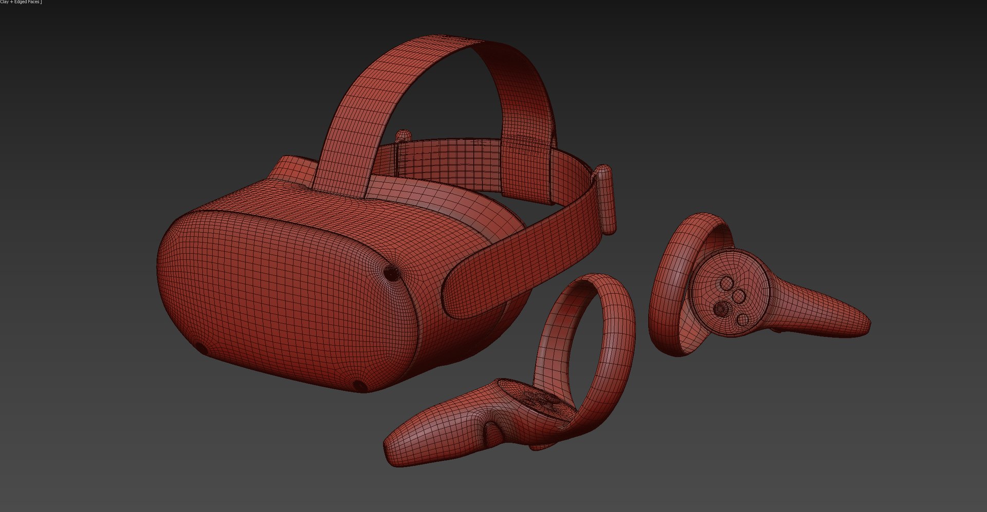 Oculus Quest 2 VR Headset 3D model - TurboSquid 1898010